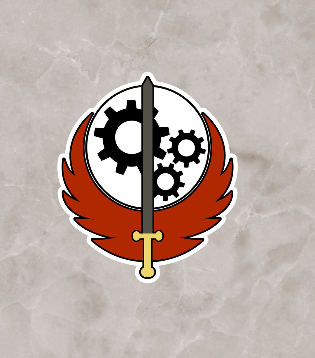 Brotherhood of Steel Sticker Fallout Sticker Brotherhood Laptop Sticker ...