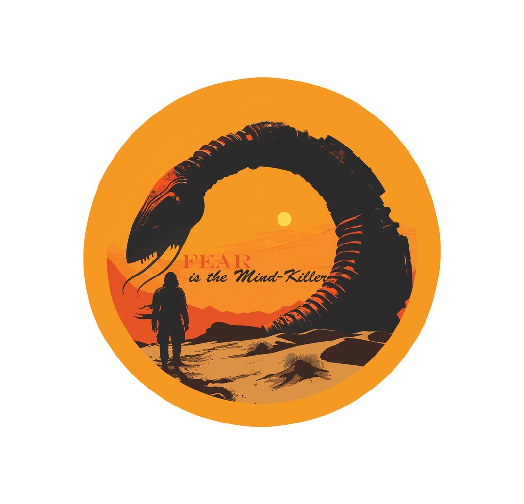 Dune Sticker Frank Herbert Sticker Sci-fi Sticker Fear is the Mind ...