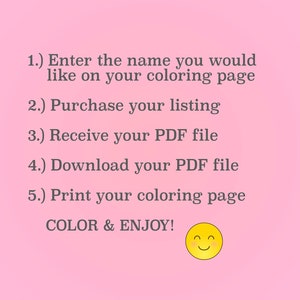 Personalized Coloring Page Valentine's Day Coloring Page Valentine's ...