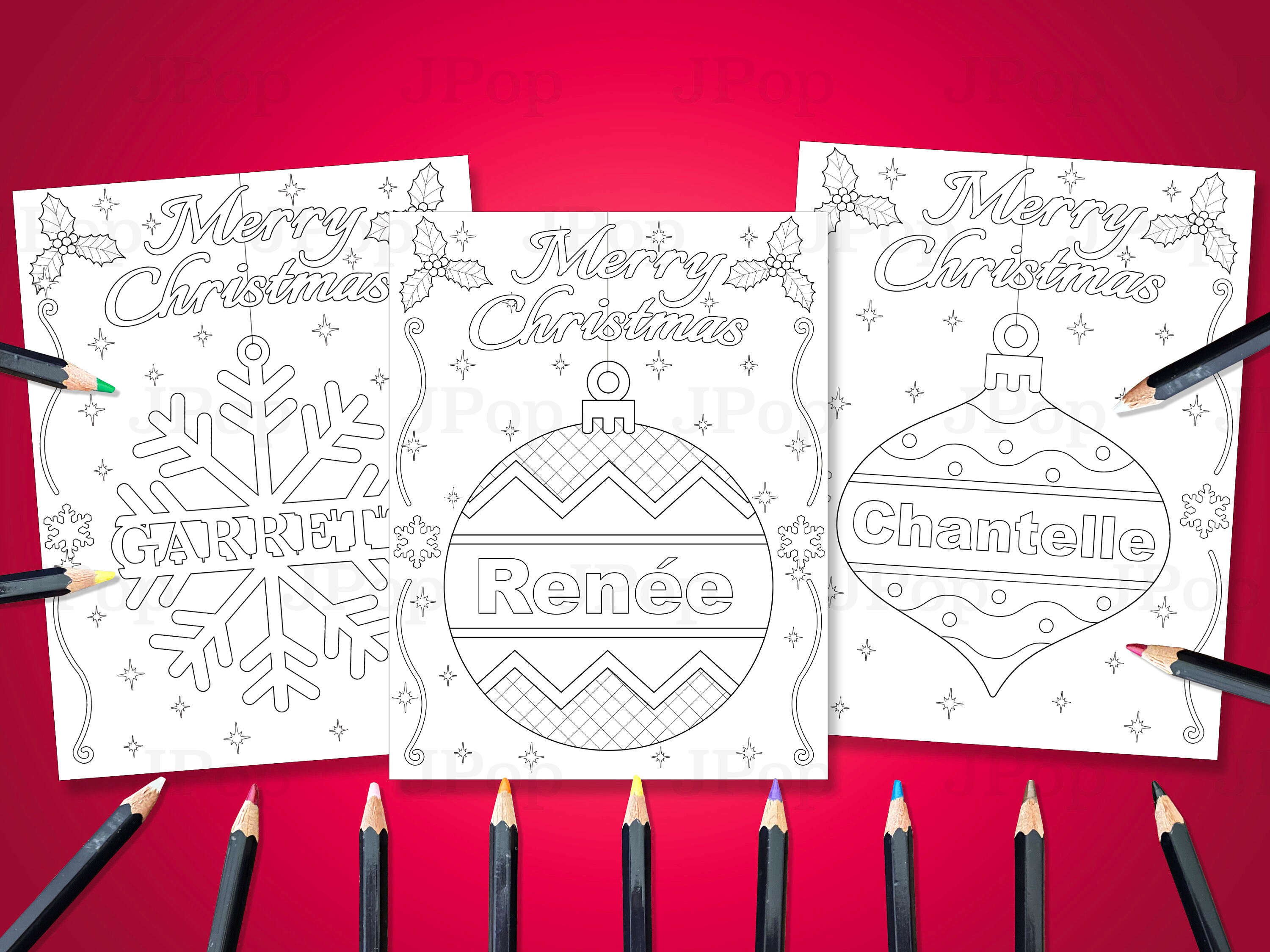 Printable Personalized Coloring Pages - Christmas Coloring Pages ...