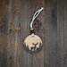 Personalized Wooden Deer Christmas Ornament, Buck Deer Holiday ...