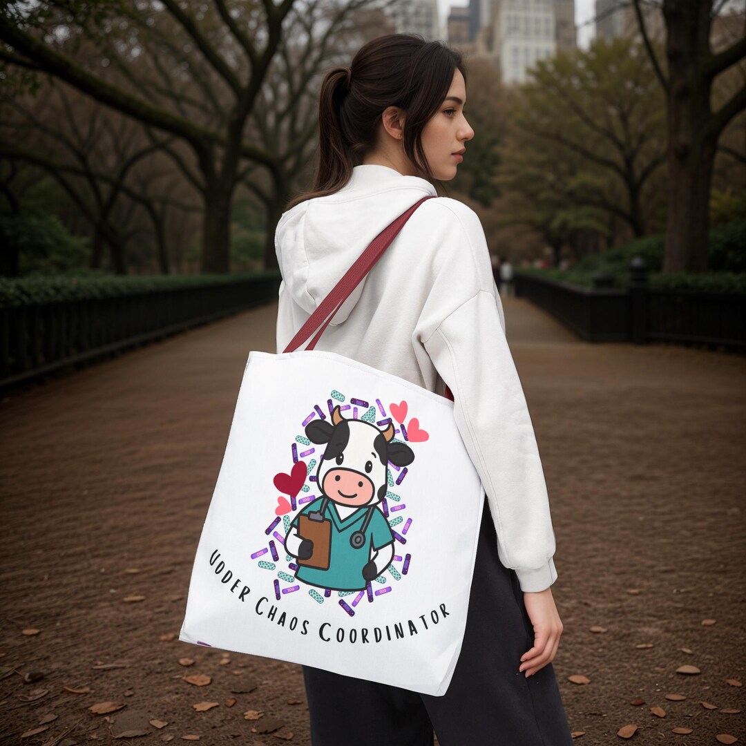 Cow Vet Tech Tote, Cow Vet Tech, Vet Tech Tote Bags, Medical Staff ...