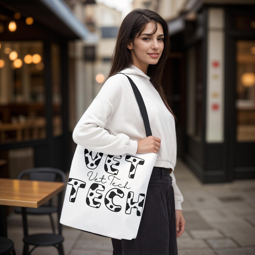 Cow Vet Tech Tote, Cow Vet Tech, Vet Tech Tote Bags, Cow Vet, Vet Tech ...