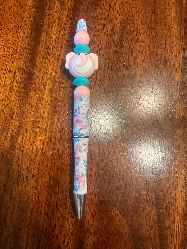 Patterned Elephant Face Pens - Etsy