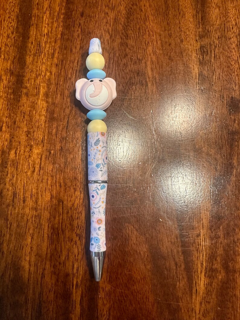 Patterned Elephant Face Pens - Etsy