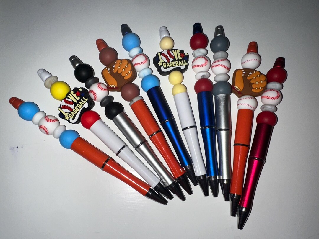 Baseball Silicone Bead Pens - Etsy