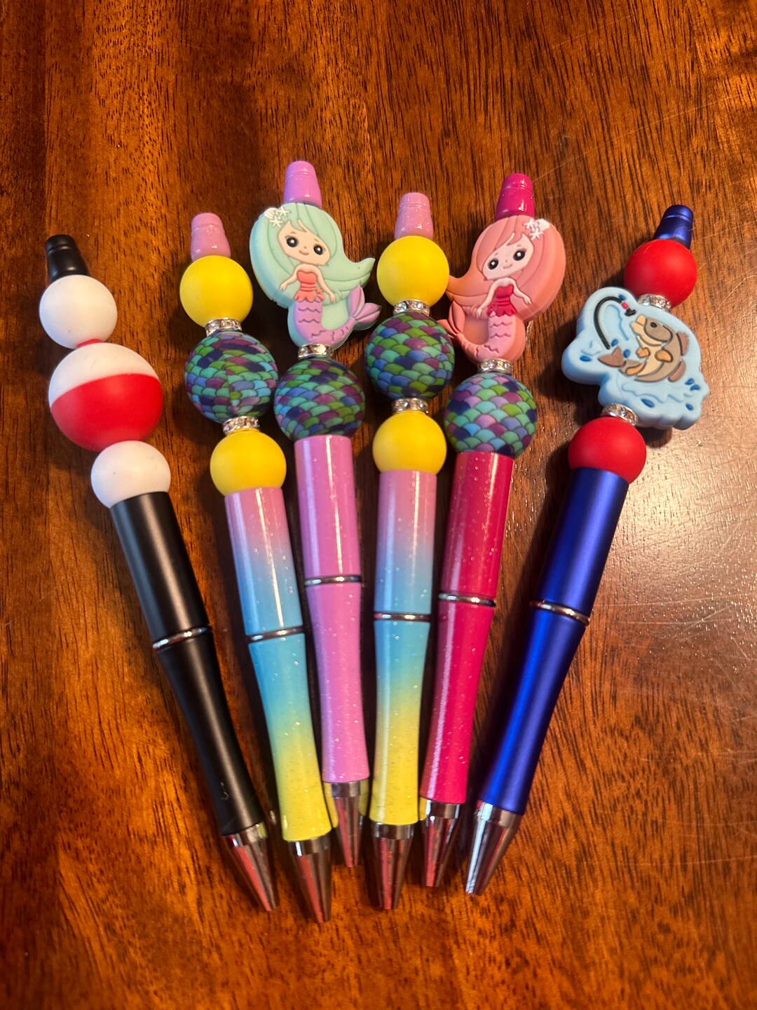 Underwater Pens, Mermaid Pens, Fishing Pens, Silicone Bead Pens ...