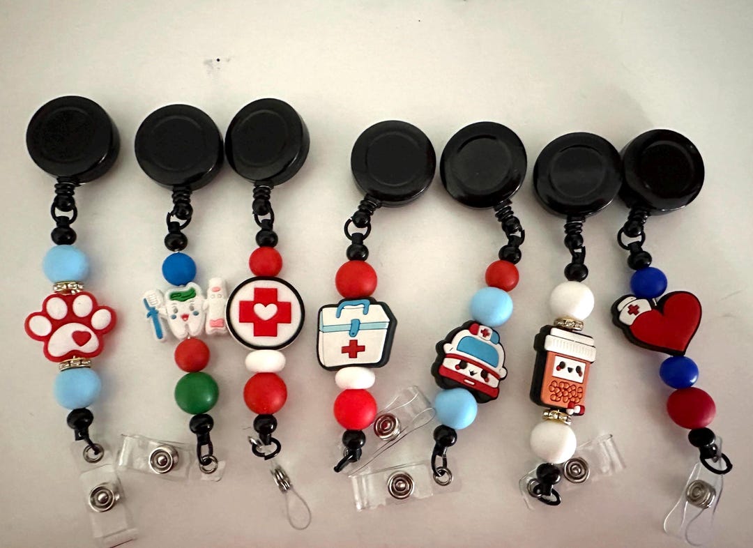 Medical Beaded Badge Reels - Etsy