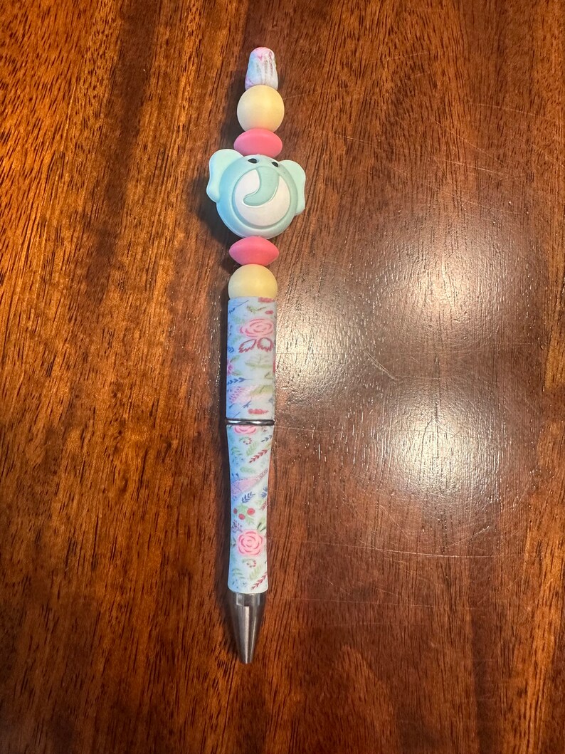 Patterned Elephant Face Pens - Etsy