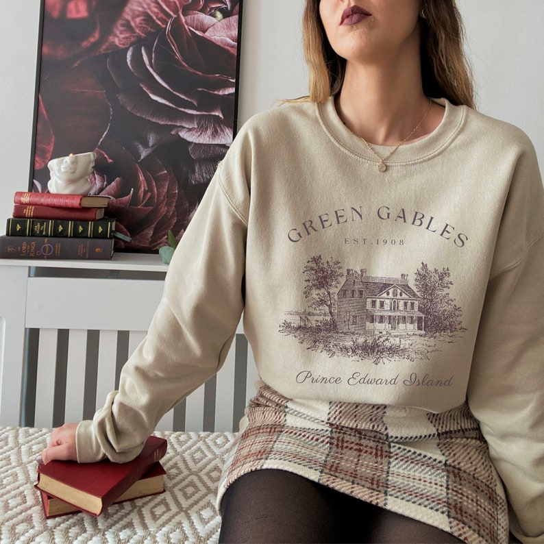 Anne of Green Gables Sweatshirt, Anne With an E, Light Academia, Book ...