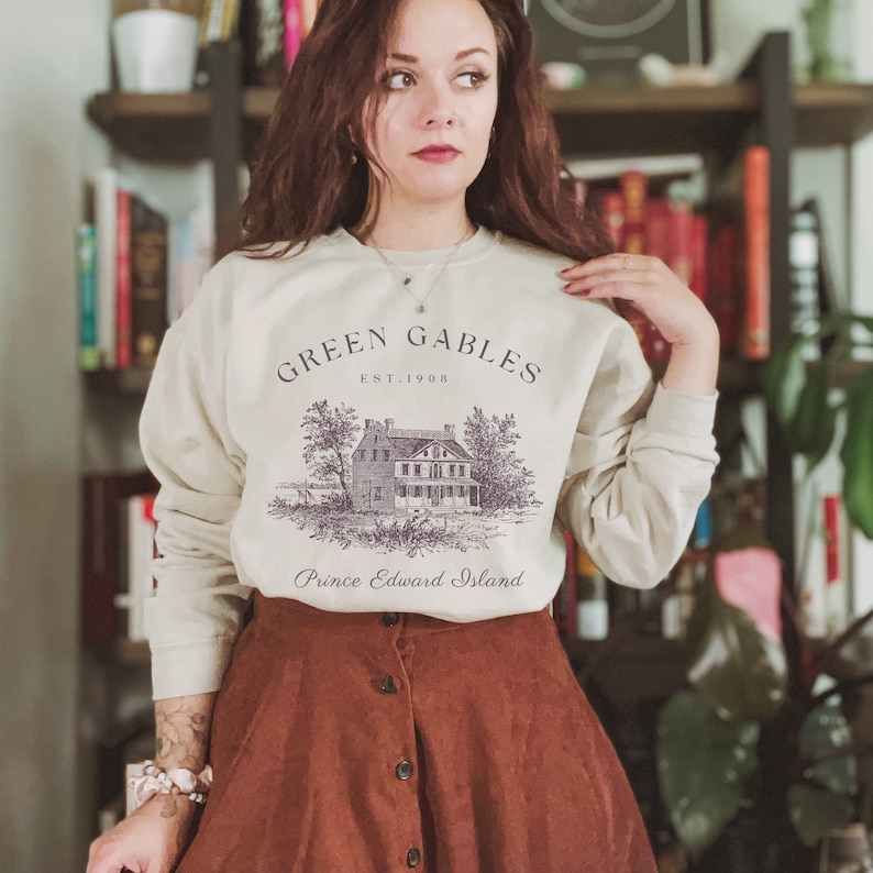 Anne of Green Gables Sweatshirt, Anne With an E, Light Academia, Book ...