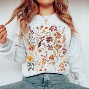 Fall Sweatshirt Womens Fall Crewneck Sweatshirt Autumn Sweater Plus ...