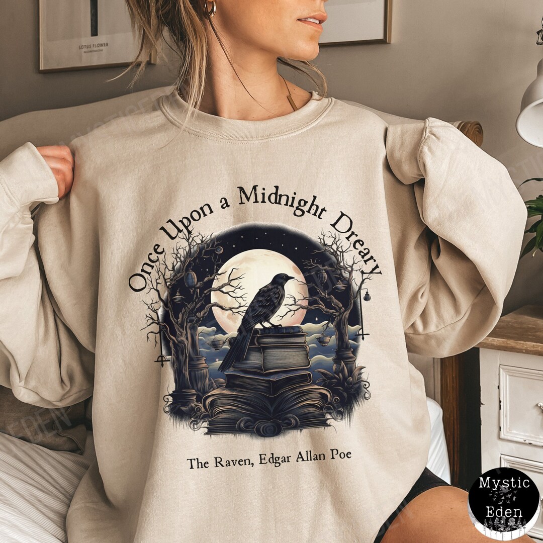 Edgar Allan Poe Sweatshirt Poe Sweater Dark Academia Sweatshirt Bookish ...