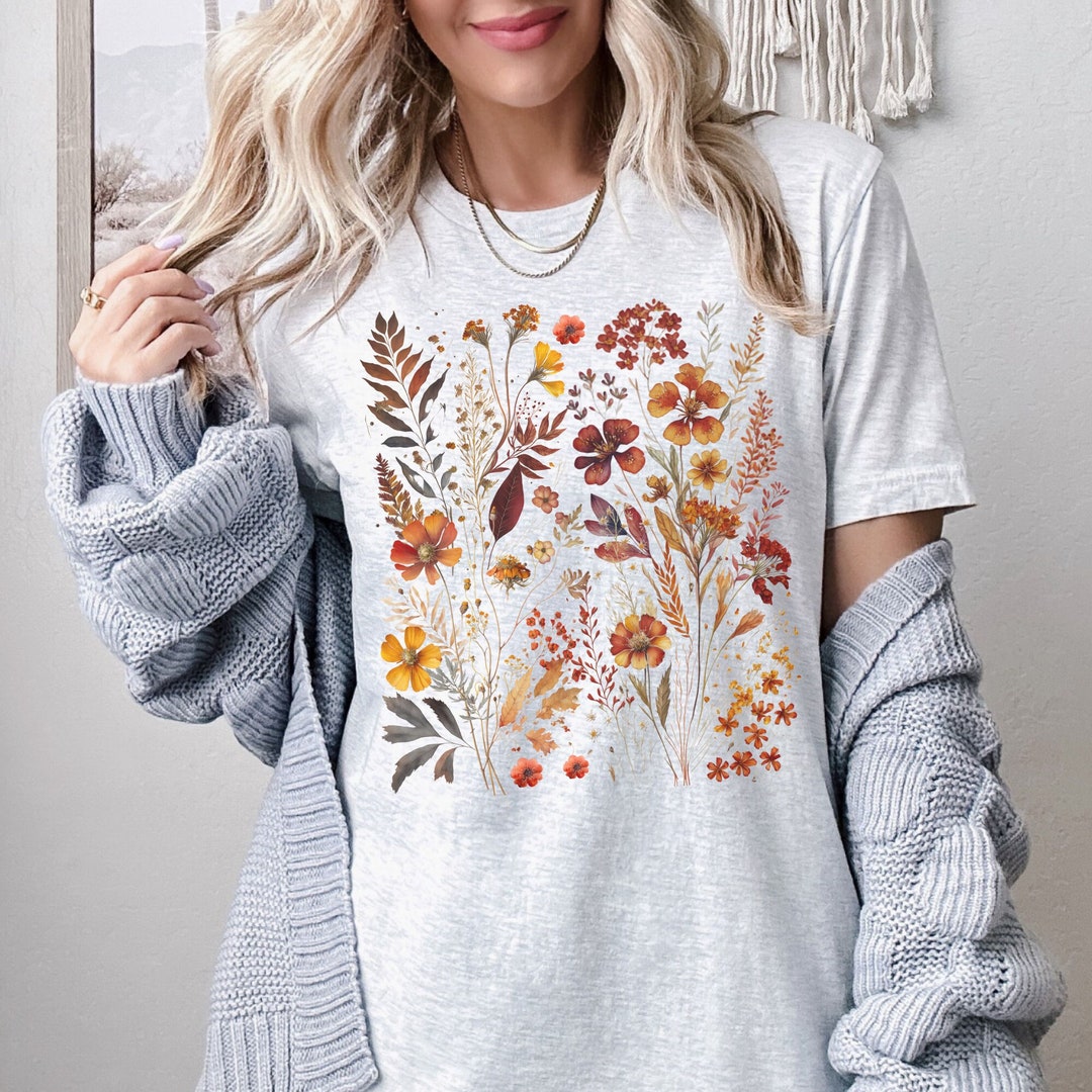 Cottagecore Shirt Goblincore Shirt Boho Wildflowers Shirt Nature Shirt ...
