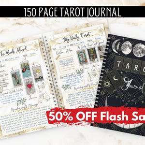 TAROT JOURNAL | Tarot Stickers | Tarot Planner | Tarot Card Tracker ...