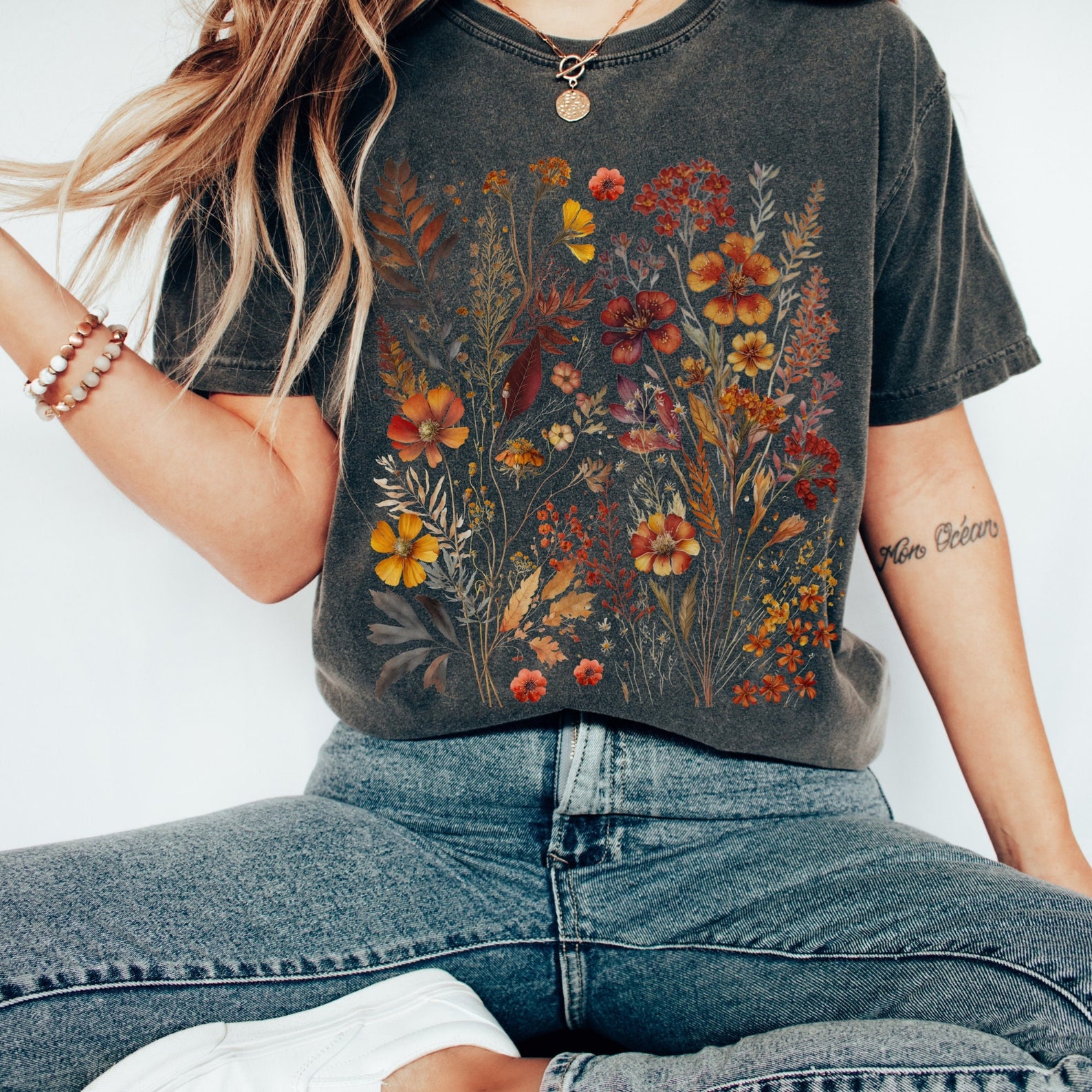 Vintage Cottagecore Shirt Goblincore Shirt Boho Wildflowers - Etsy UK
