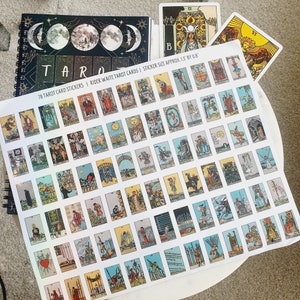 78 TAROT CARD STICKERS | Tarot Stickers | Tarot Stickers for Journaling ...