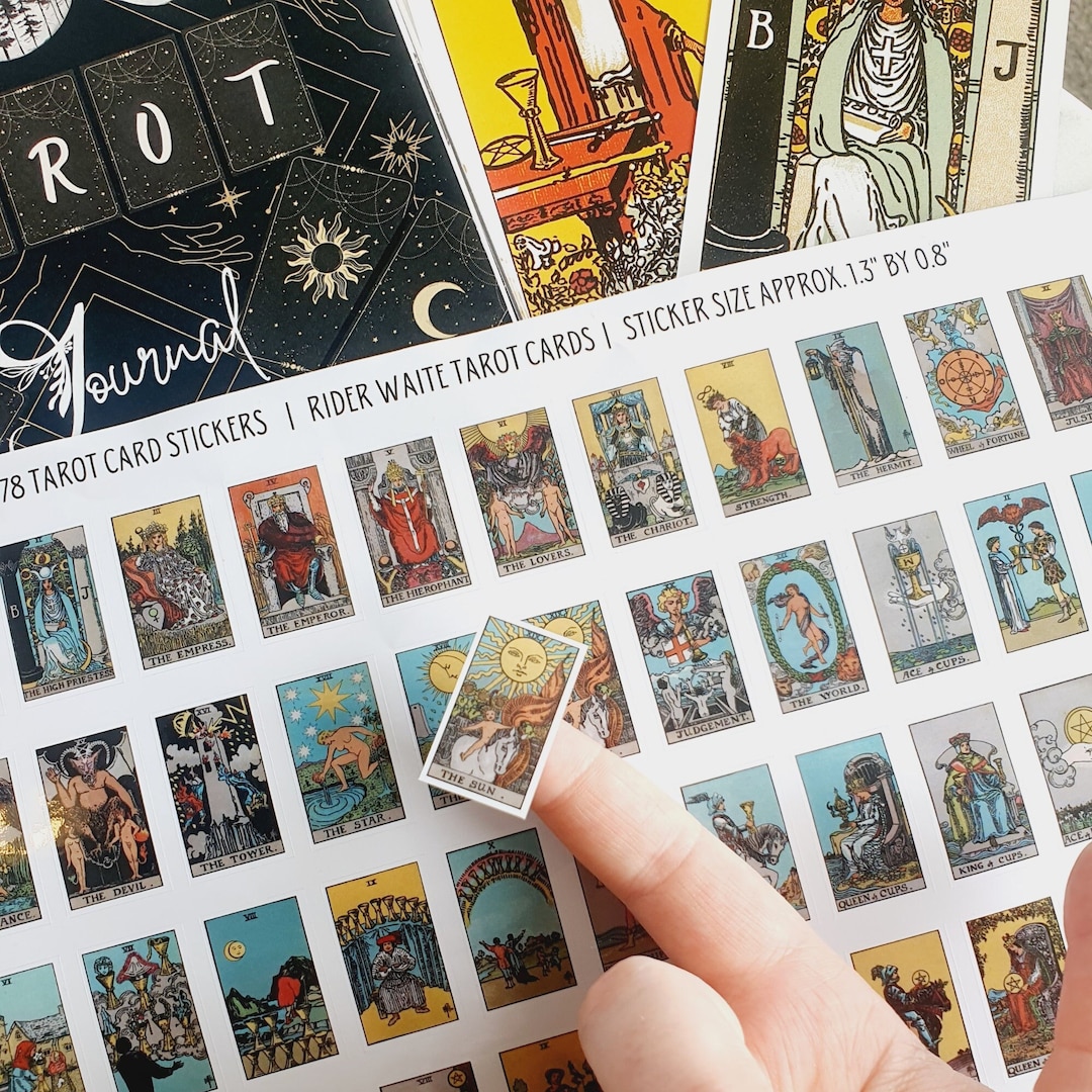 78 TAROT CARD STICKERS | Tarot Stickers | Tarot Stickers for Journaling ...