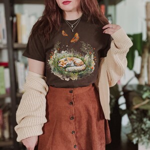 Forestcore Shirt Cottagecore Shirt Cute Fox Shirt Forestcore Clothing ...