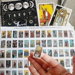 78 TAROT CARD STICKERS | Tarot Stickers | Tarot Stickers for Journaling ...