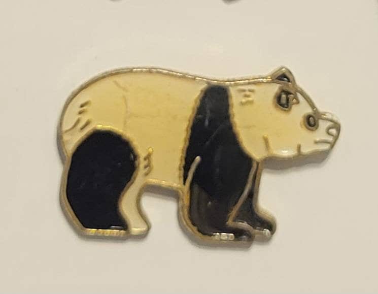 Vintage Enamel Wildlife Pins Cougar Panther Big Cat Etsy