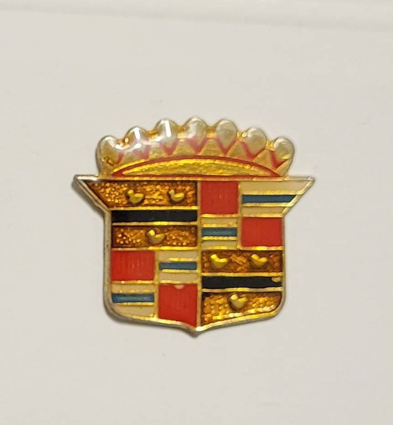 Vintage Enamel Pins // Single Pin // Classic Cadillac Emblem Vintage ...