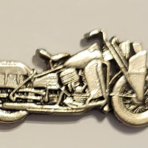 Vintage Enamel Pins // Set of 4 // Motorcycle Biker Pins // Bald Eagle ...