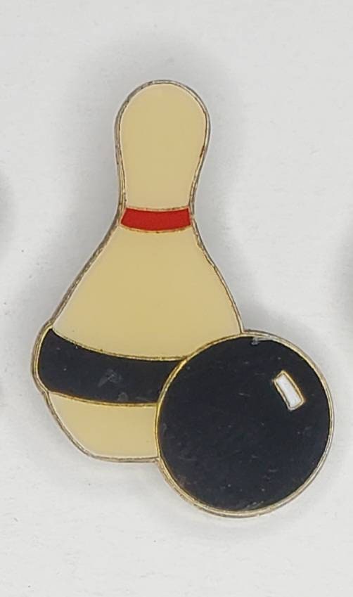 Vintage Enamel Bowling Pins // Bowlers Do It With Time to Spare ...