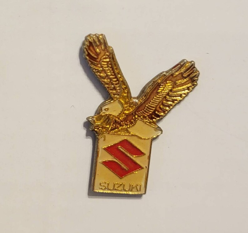 Vintage Suzuki Enamel Pins // Motorcycle Biker // Motocross - Etsy