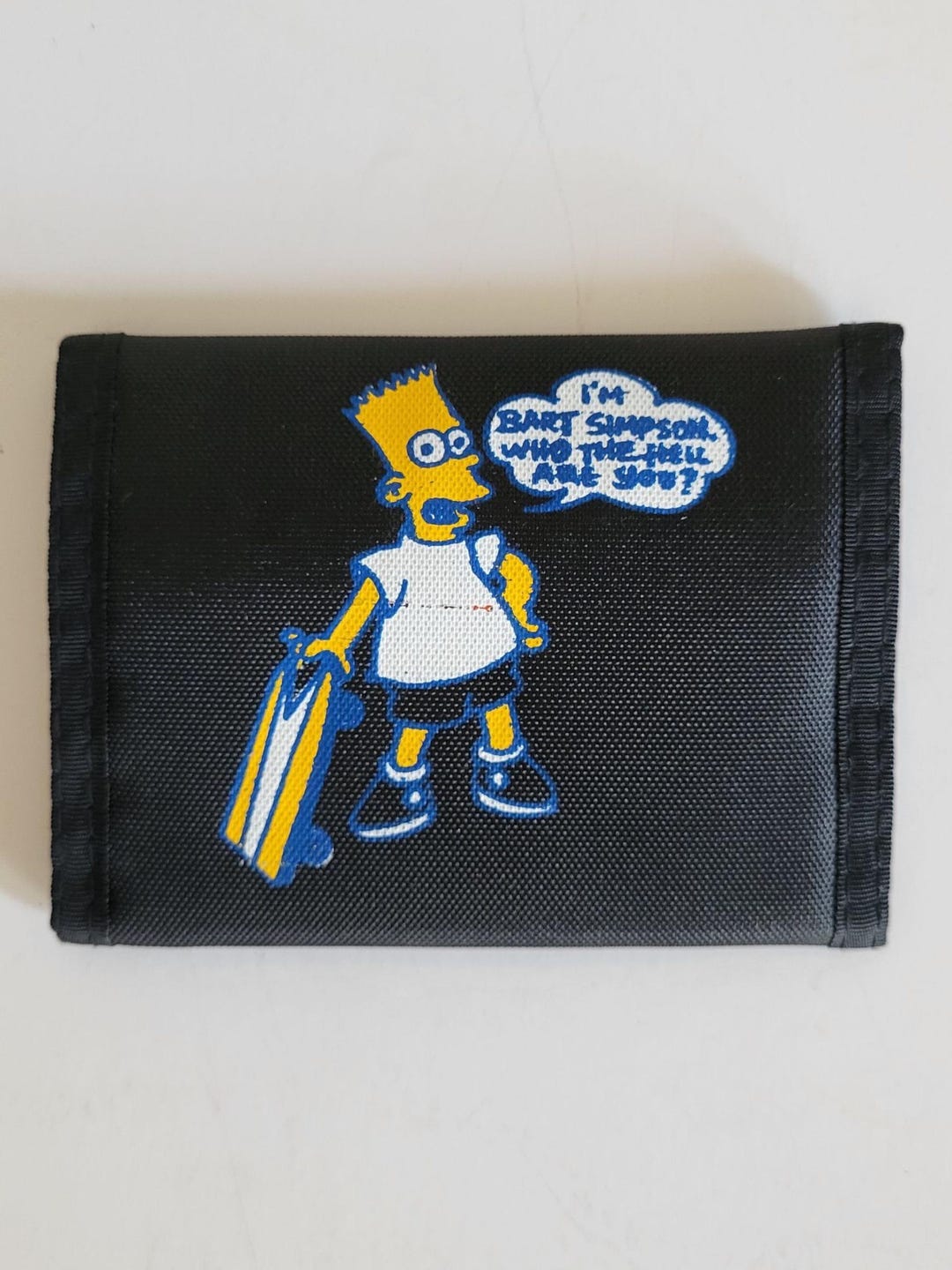 Vintage Bart Simpson Wallet – Retro 90s Cartoon Nylon Trifold // the ...