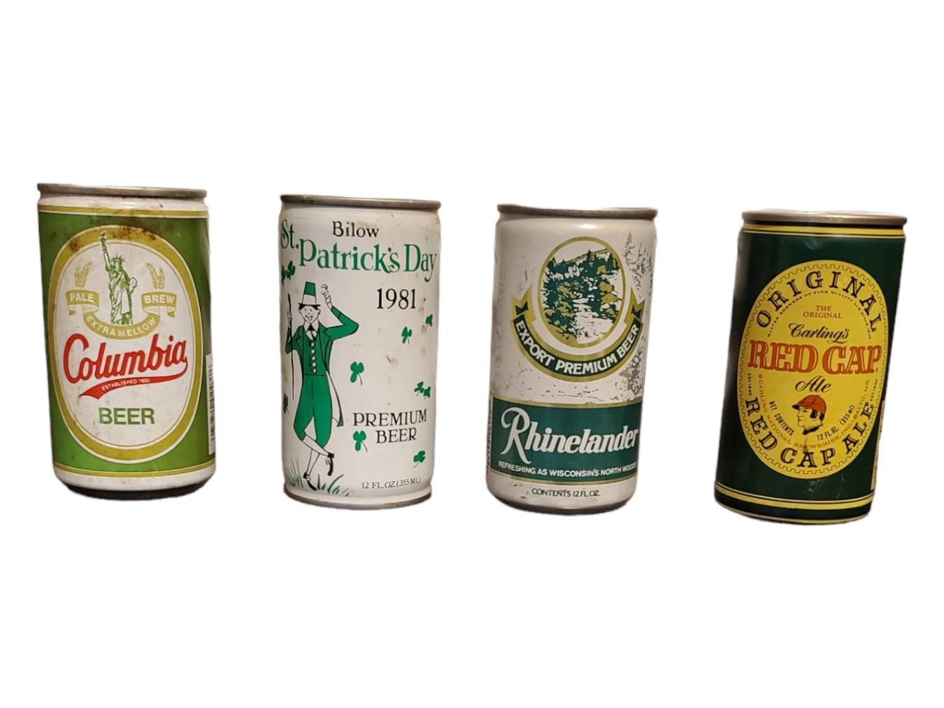 Vintage Beer Can Lot // Lot of 4 // Rusty Dusty Old Cans // Decor ...