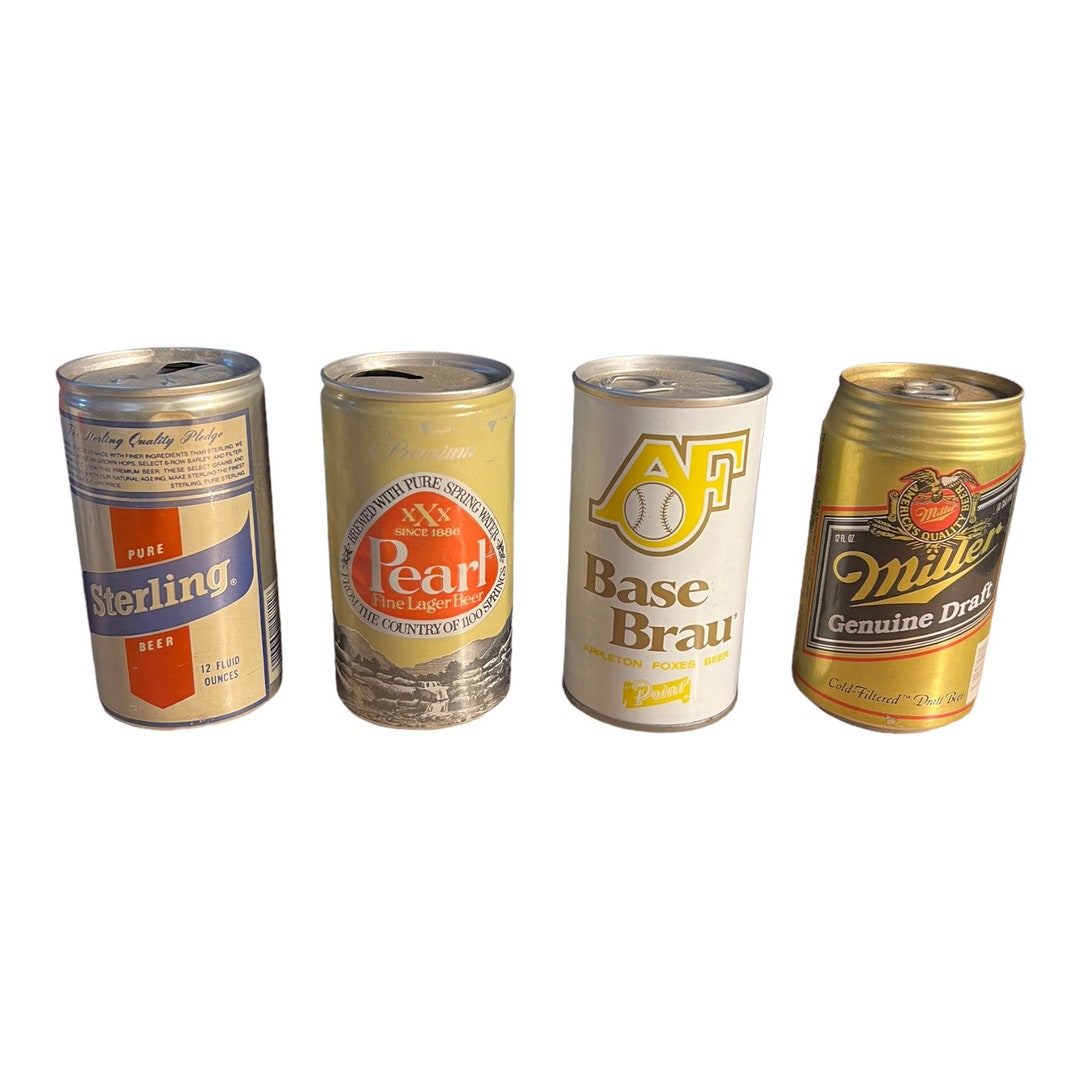 Vintage Beer Can Lot // Lot of 4 // Rusty Dusty Old Cans // Decor ...