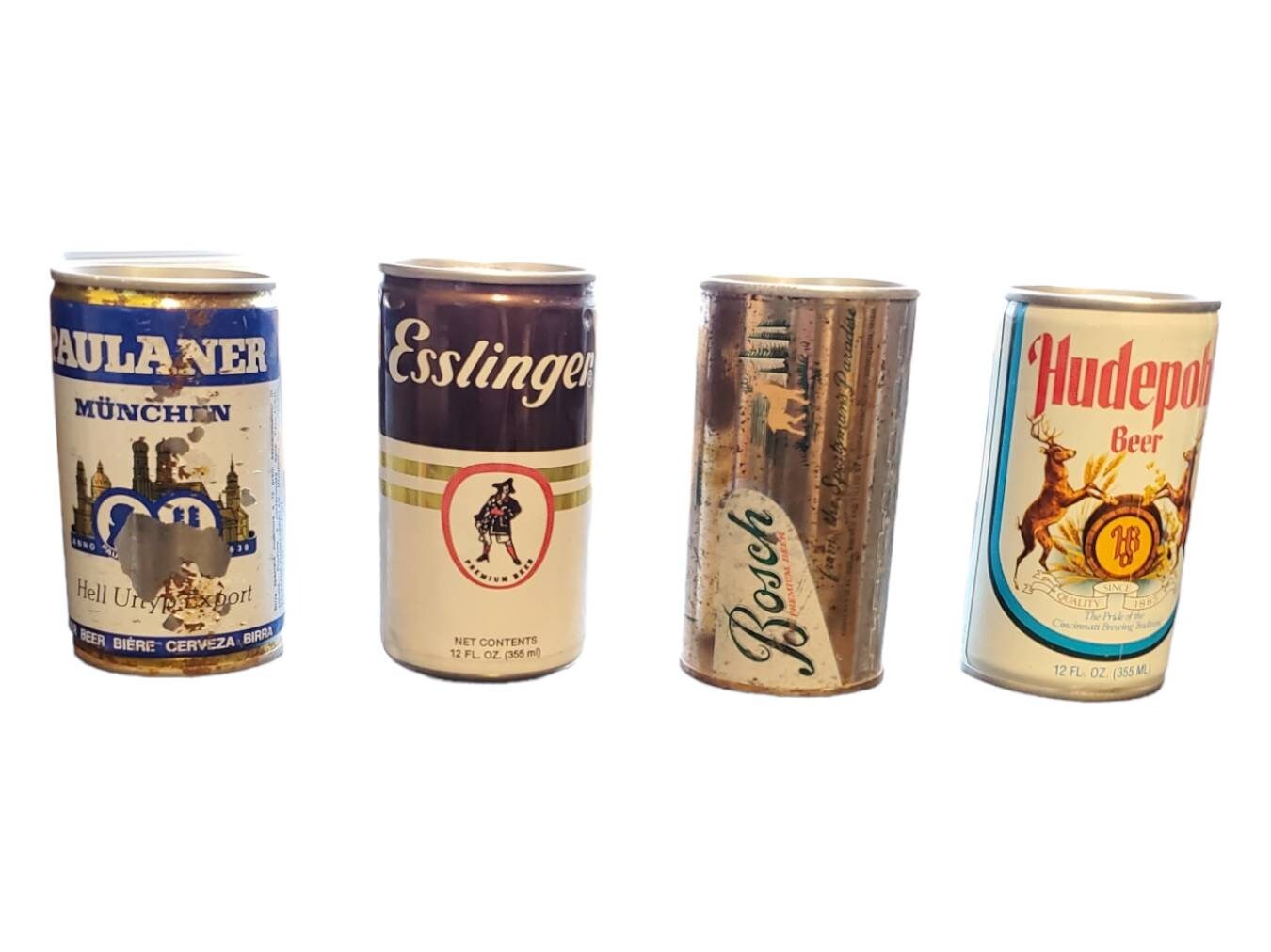 Vintage Beer Can Lot // Lot of 4 // Rusty Dusty Old Cans // Decor ...