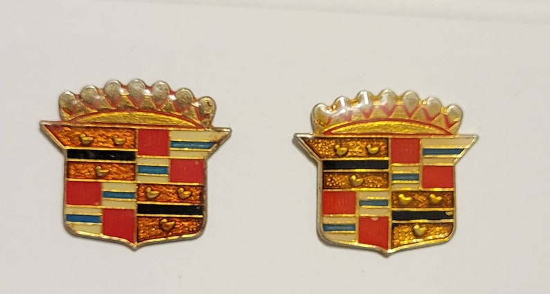 Vintage Enamel Pins // Single Pin // Classic Cadillac Emblem Vintage ...