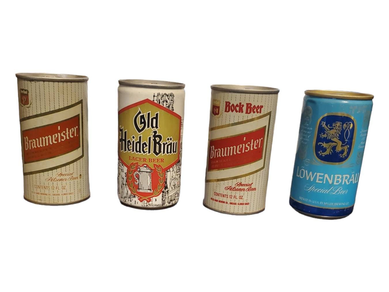 Vintage Beer Can Lot // Lot of 4 // Rusty Dusty Old Cans // Decor ...