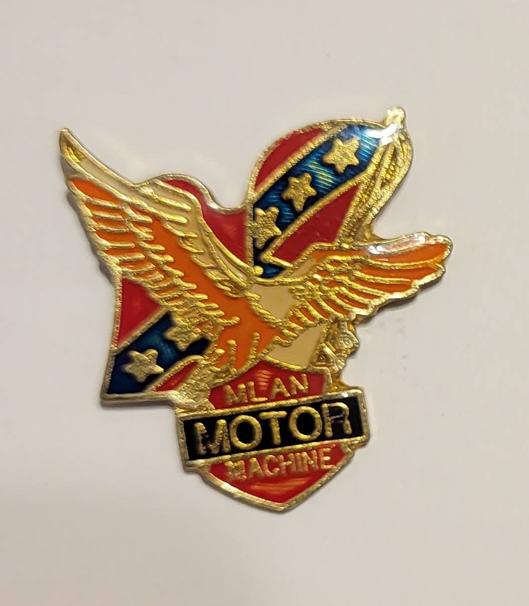 Vintage Enamel Pins // Rare Motorcycle Pins // Mean Motor Machine ...