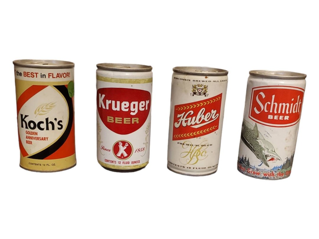 Vintage Beer Can Lot // Lot of 4 // Rusty Dusty Old Cans // Decor ...
