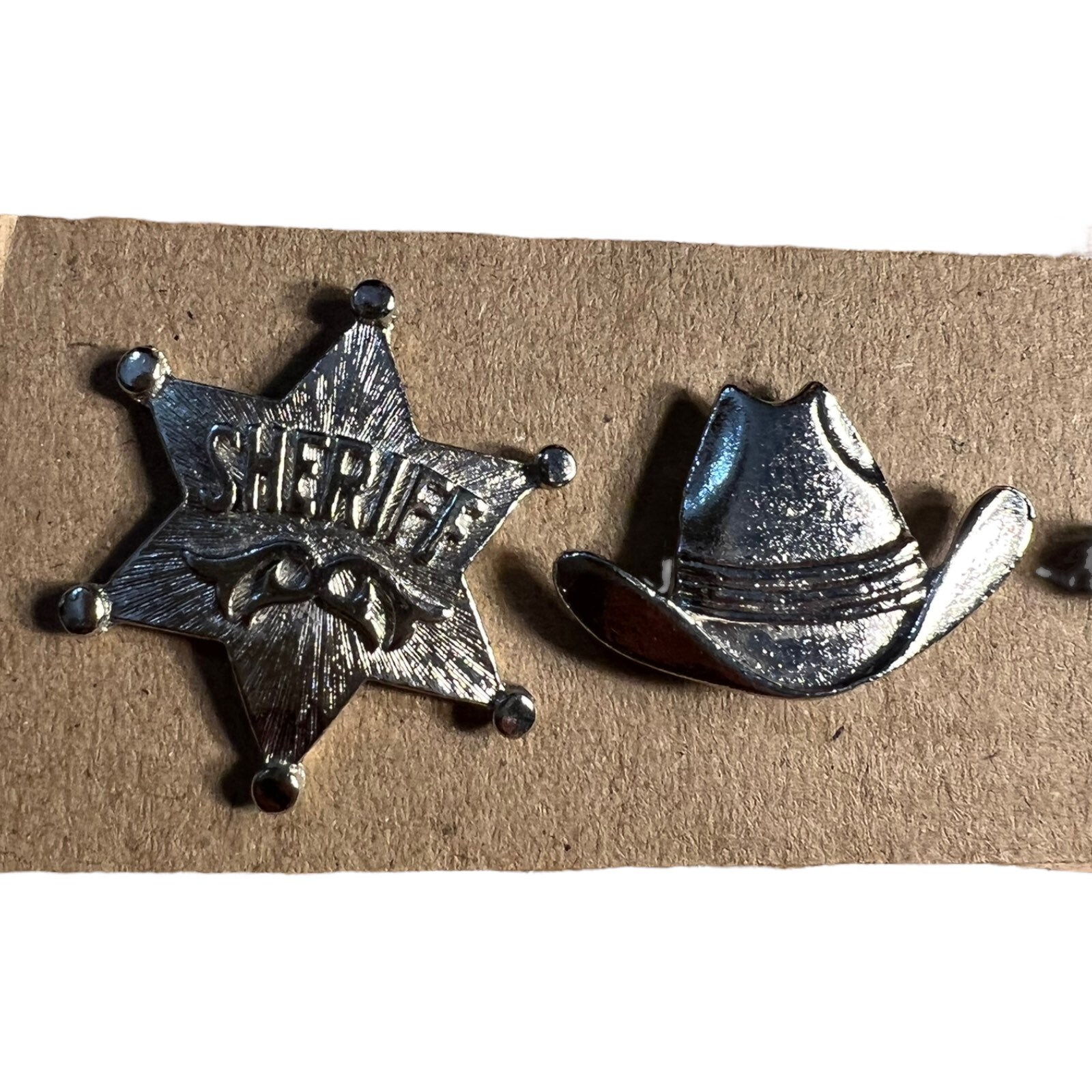 Vintage Enamel Pins // Lot of 3 // Western Cowboy Themed // Color is ...