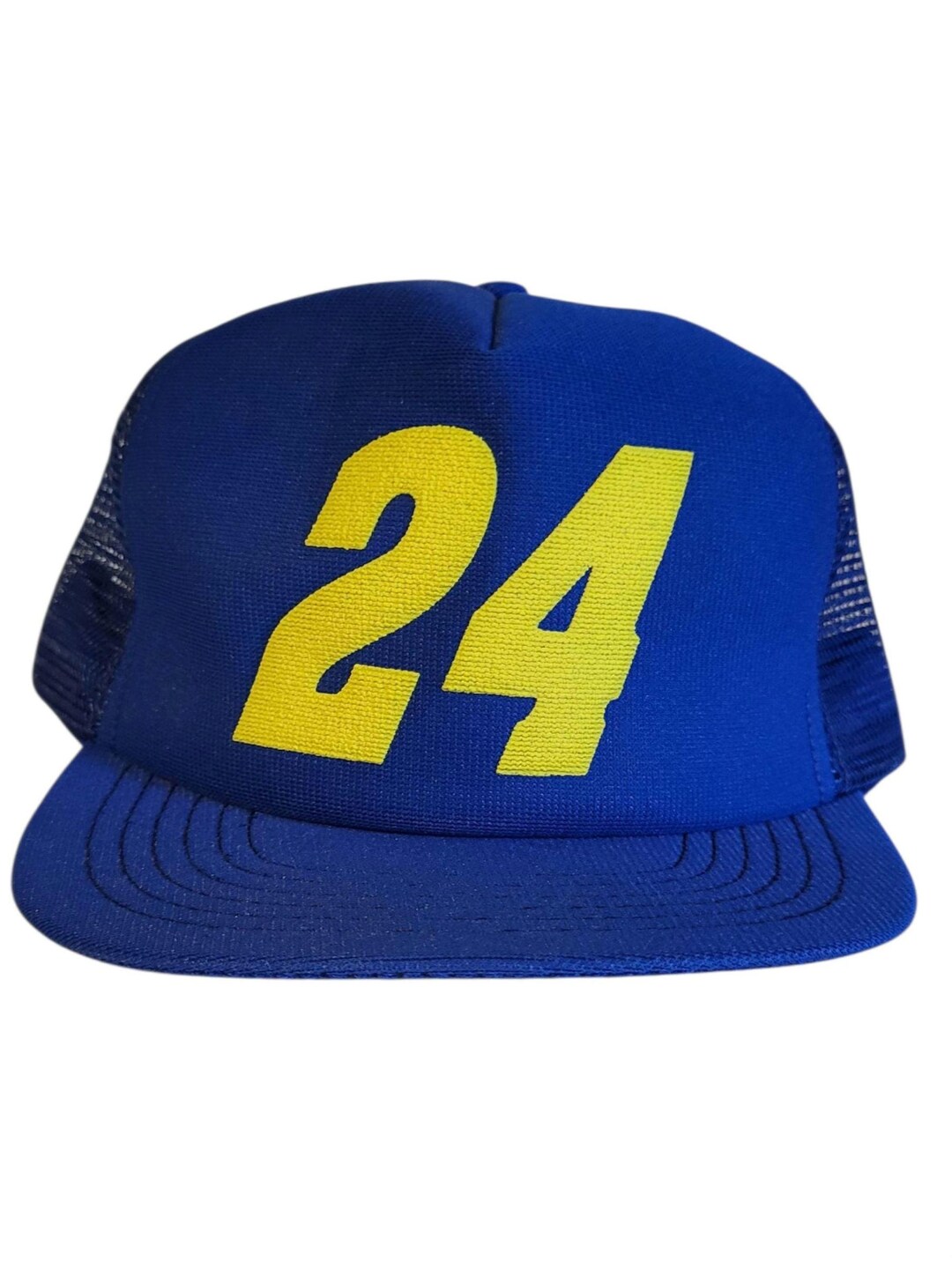 Vintage Jeff Gordon 24 Hat – Blue & Yellow Trucker Snapback Cap ...