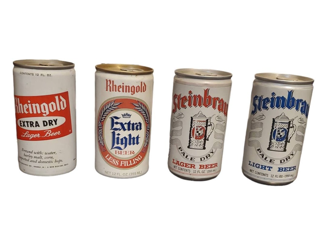 Vintage Beer Can Lot // Lot of 4 // Rusty Dusty Old Cans // Decor ...