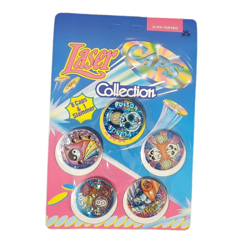 Vintage Laser Pogs Caps Collection // Set of 5 Packs Each - Etsy