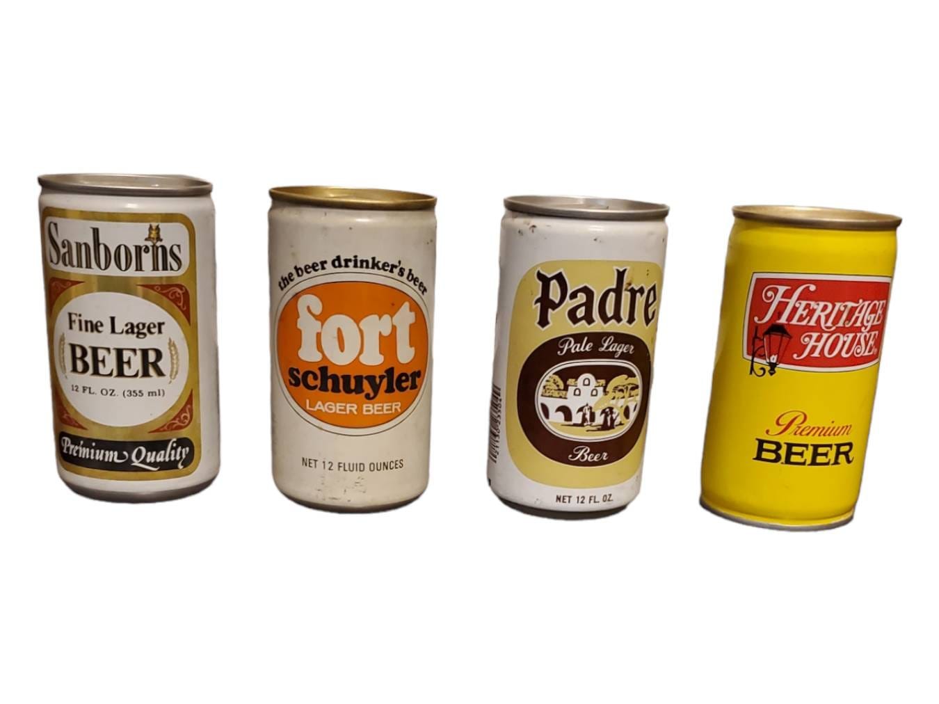 Vintage Beer Can Lot // Lot of 4 // Rusty Dusty Old Cans // Decor ...