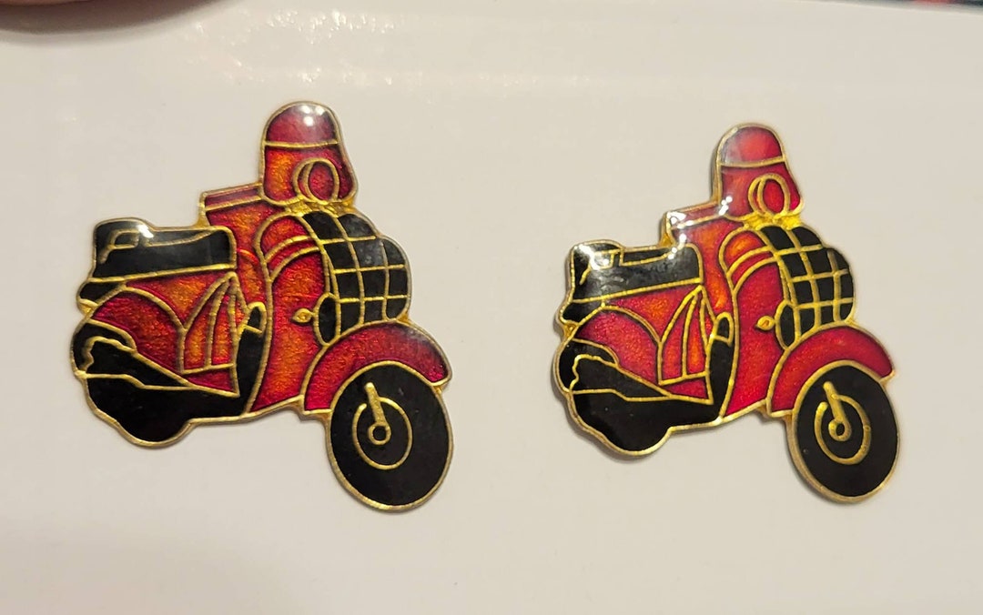 Vintage Scooter Enamel Pins // Scooter Motorcycle Biker // Motor ...