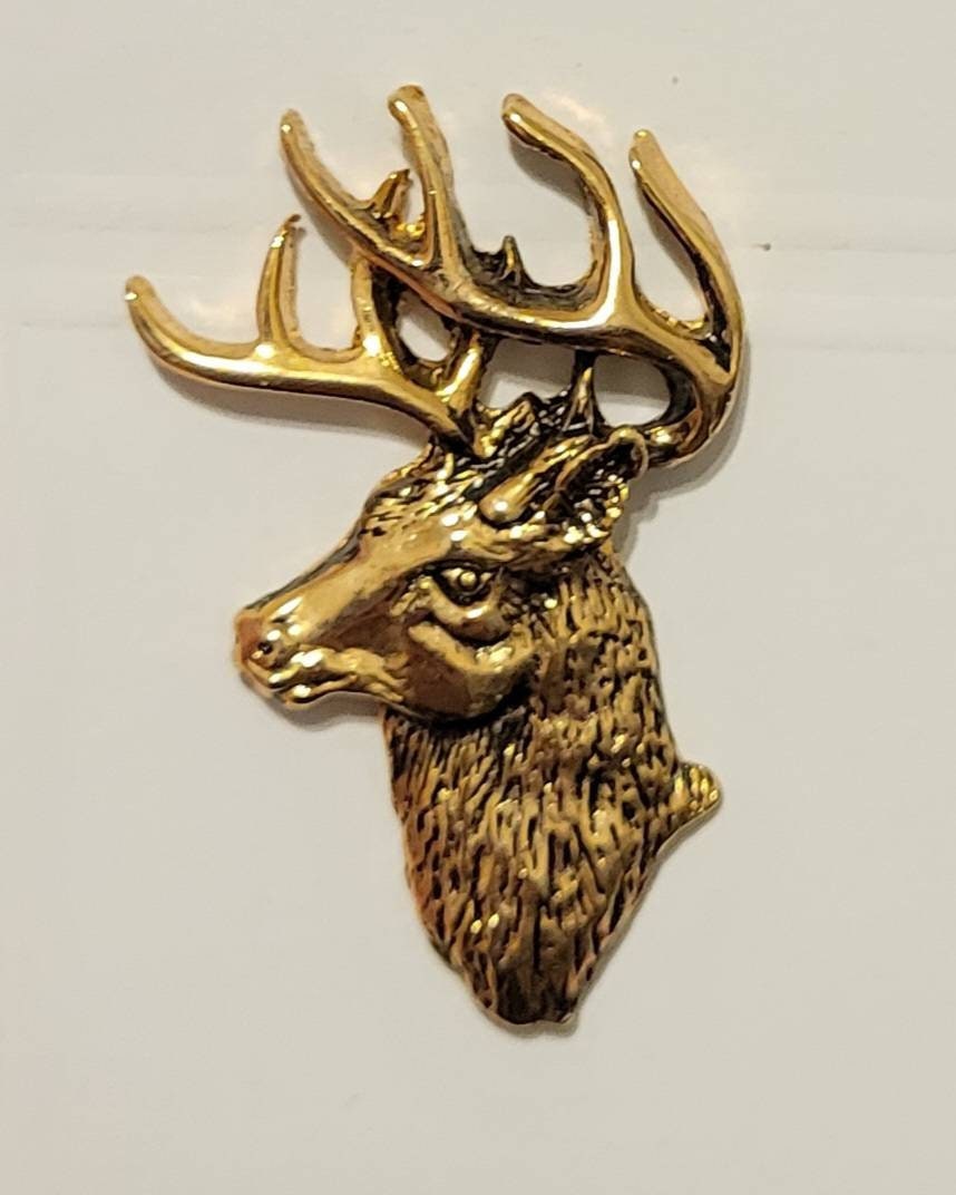 Vintage Enamel Pins // Set of 3 // Big Revolver Gun Rifle // Big Rack ...