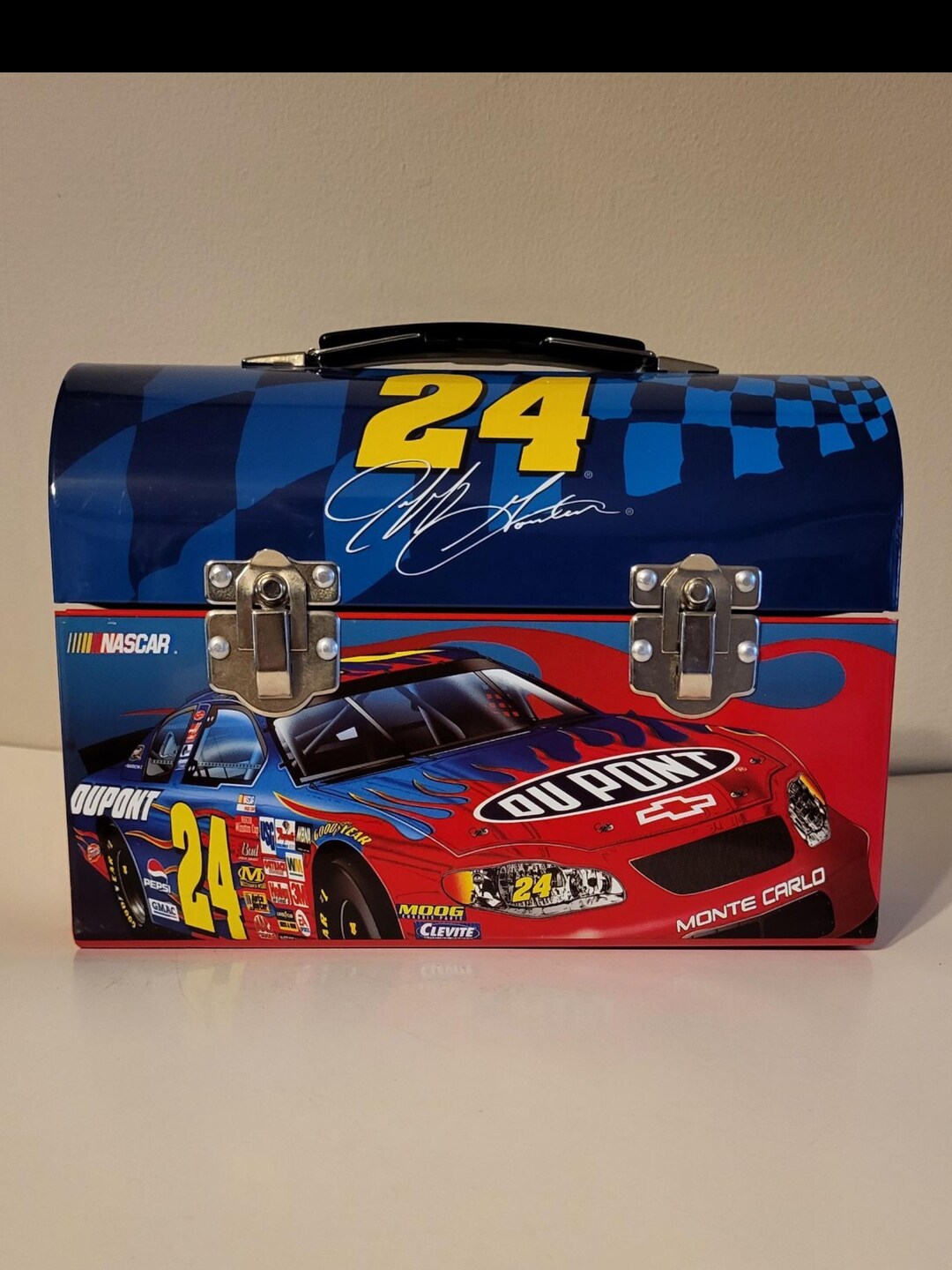 Vintage Jeff Gordon #24 Dupont NASCAR Metal Lunchbox – Monte Carlo Race ...