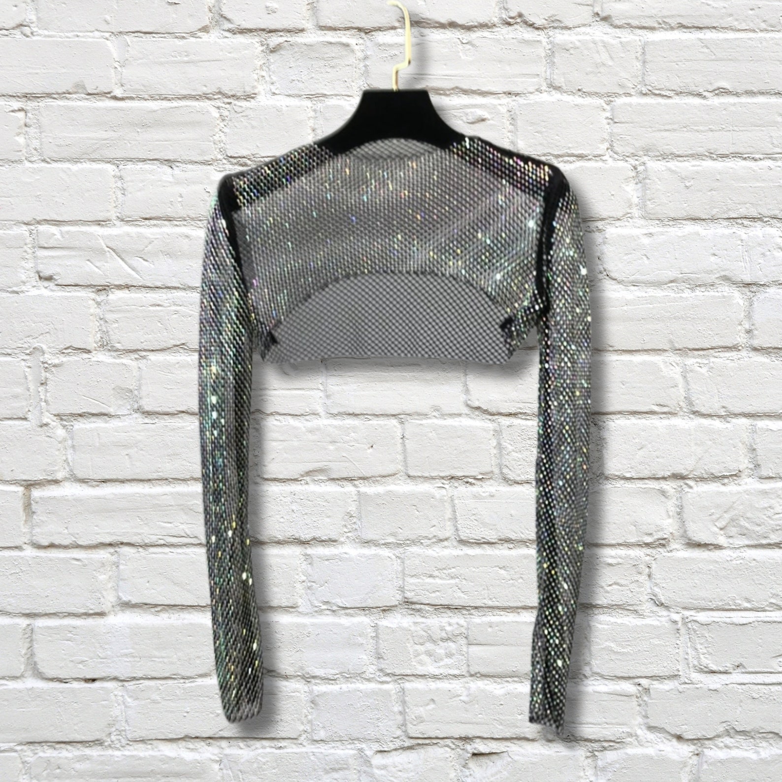 Cropped Rhinestone Top, Festival Top, Cropped Top, Bling Glam ...