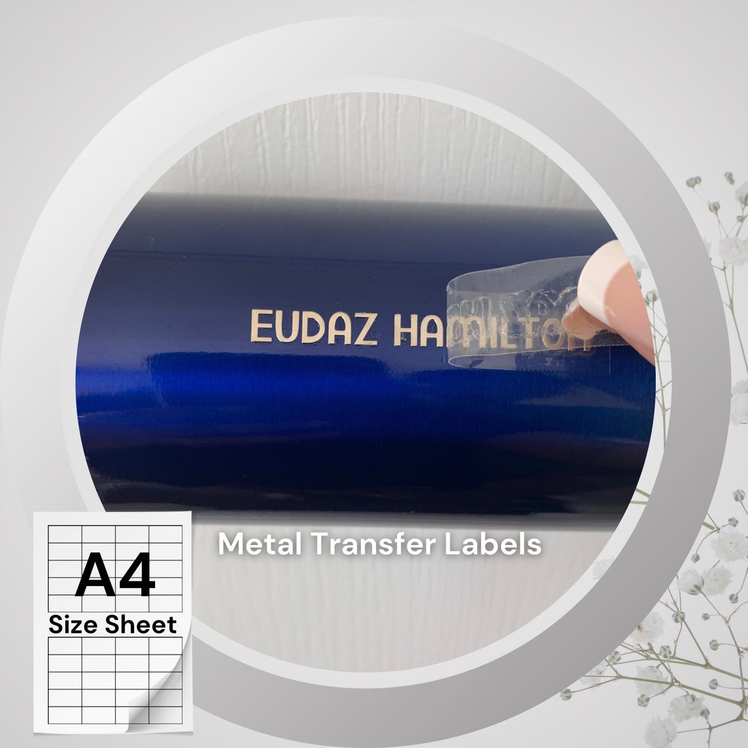 Custom Metal Transfer Stickers, Your Logo & Text, Waterproof ...