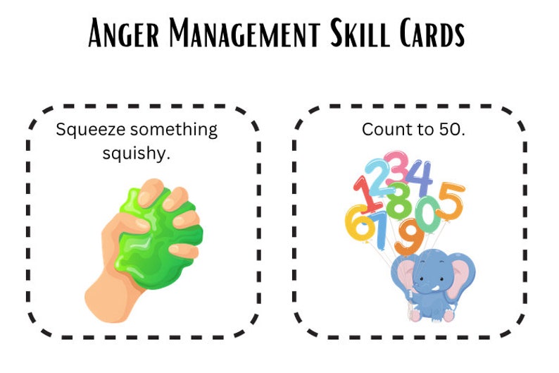 Anger Management Skill Cards for Kids. - Etsy