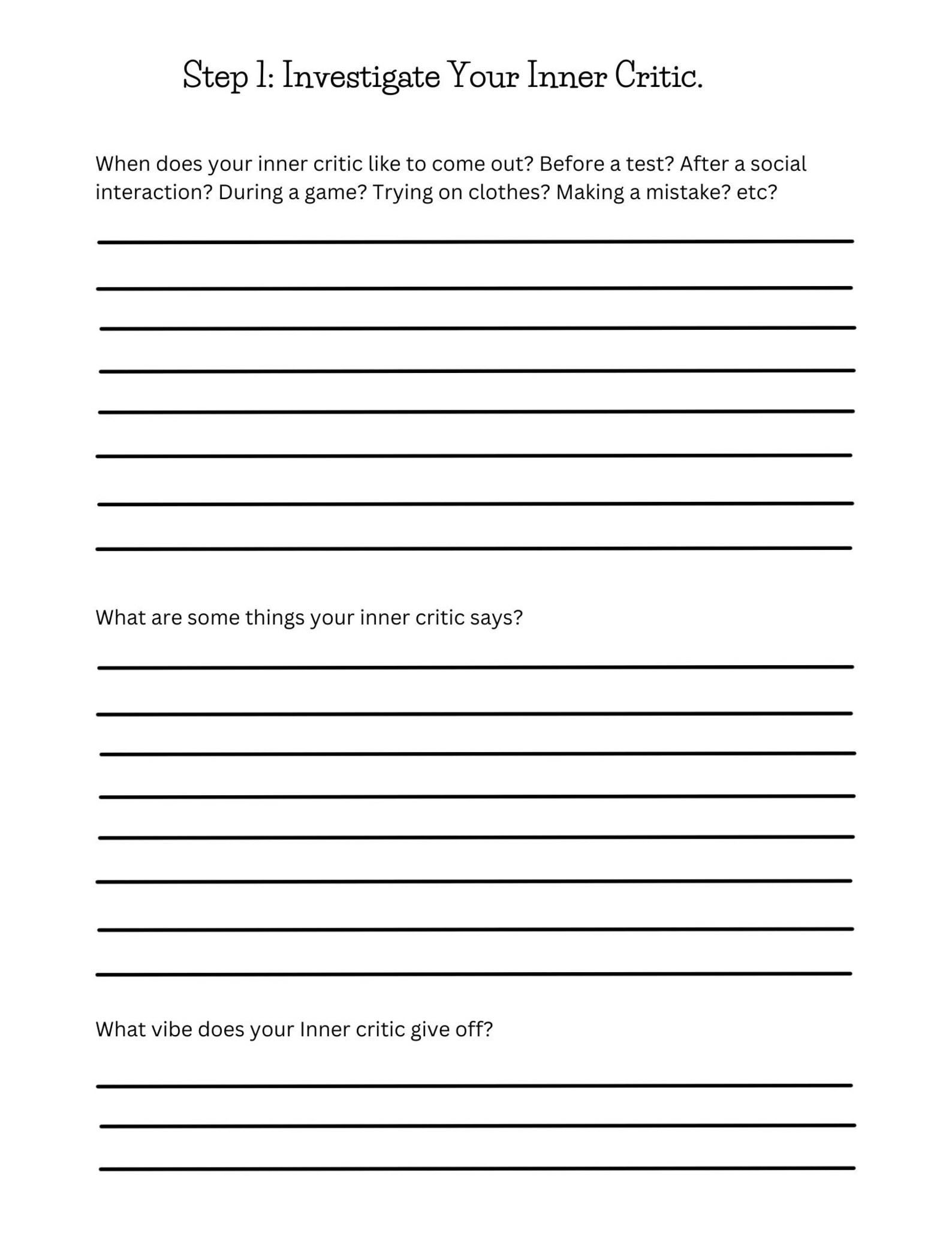 Name It to Tame It- A Guide to Understanding and Overcoming the Voice ...