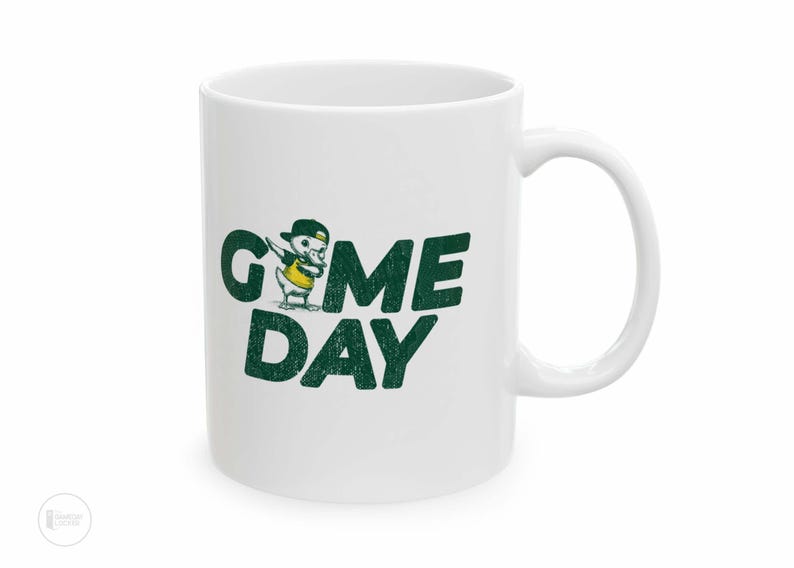 Duck Mascot Football Gameday Coffee Mug - Trendy Ceramic 11oz - Etsy